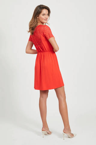 VILA jurk oranje | wehkamp