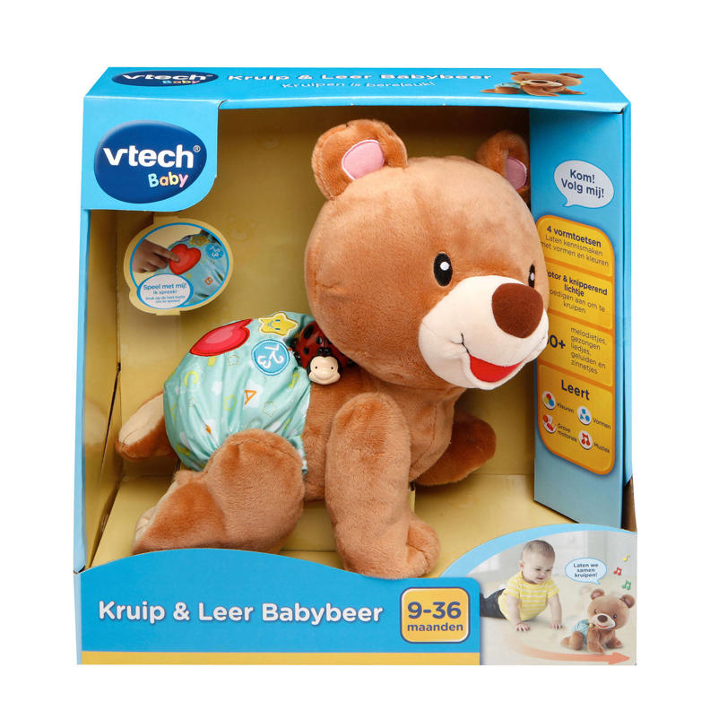 VTech Baby kruip & leer babybeer interactieve knuffel | wehkamp