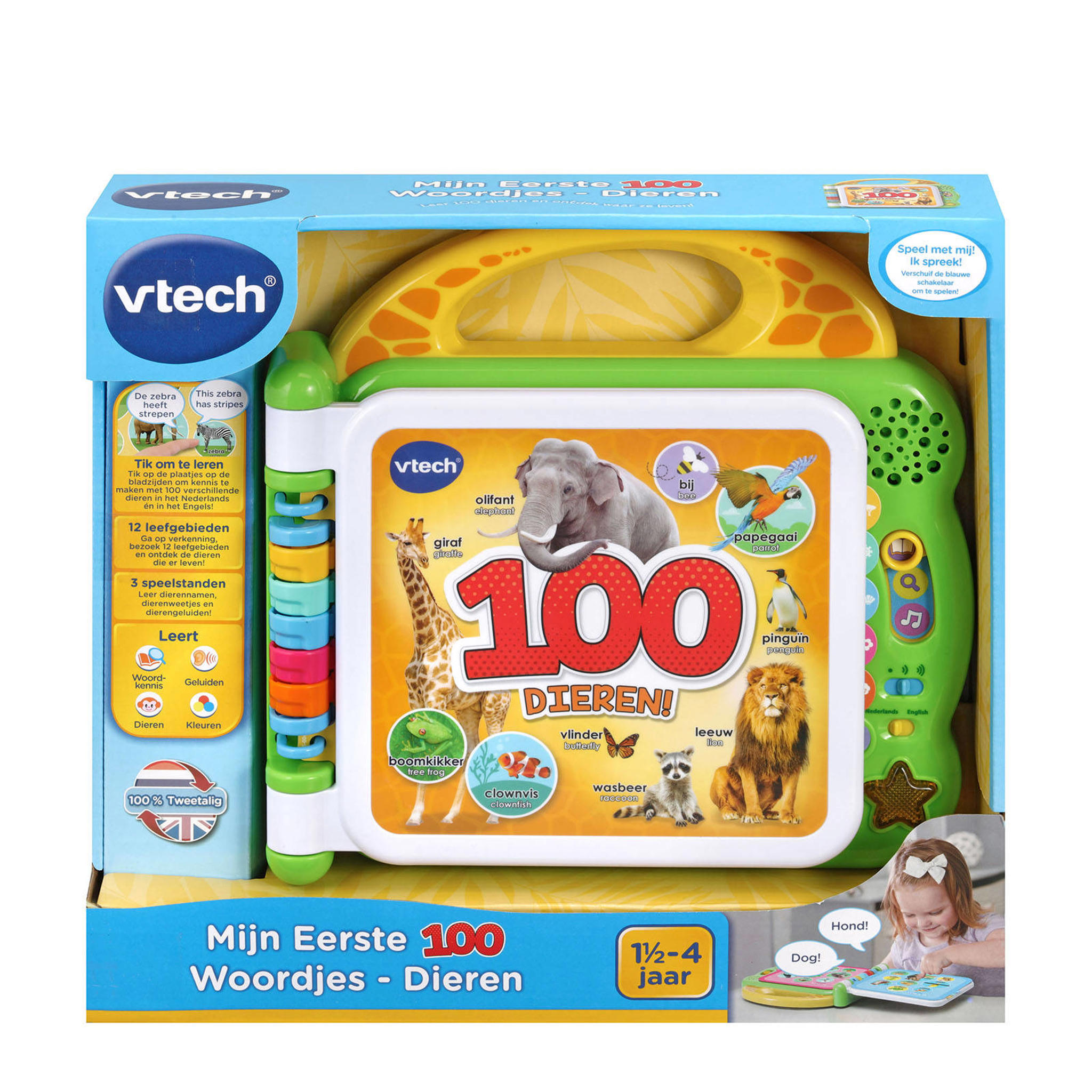 VTech Baby Mijn eerste 100 woordjes Dieren NL-EN | wehkamp