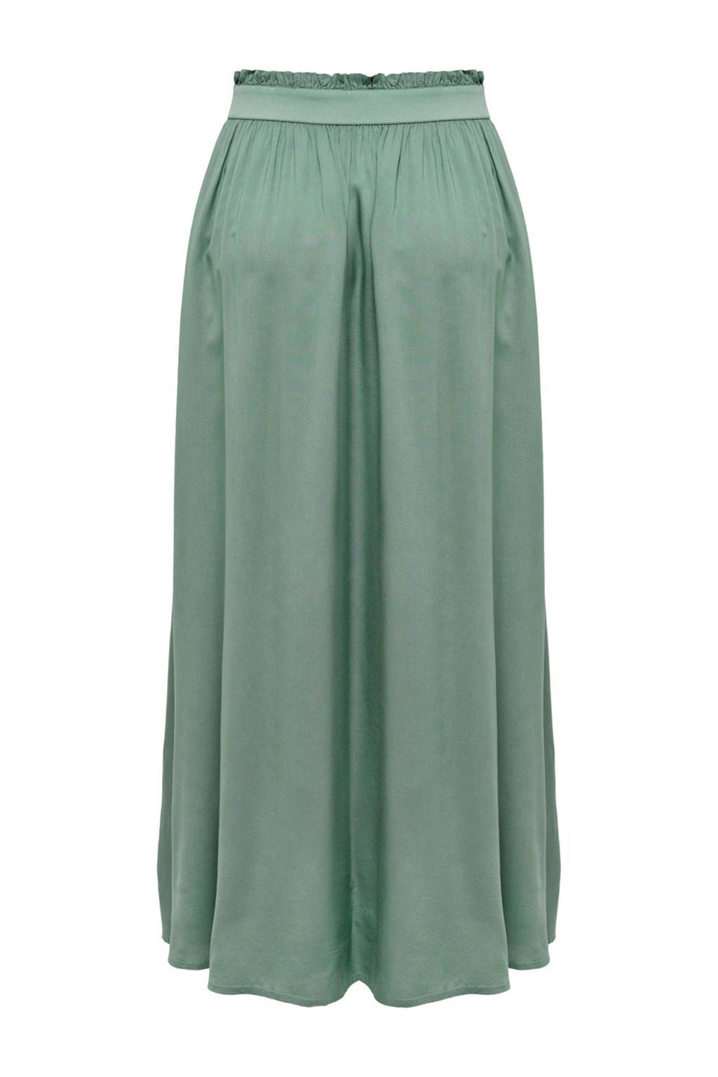 ONLY maxi rok ONLVENEDIG met plooien lichtgroen | wehkamp