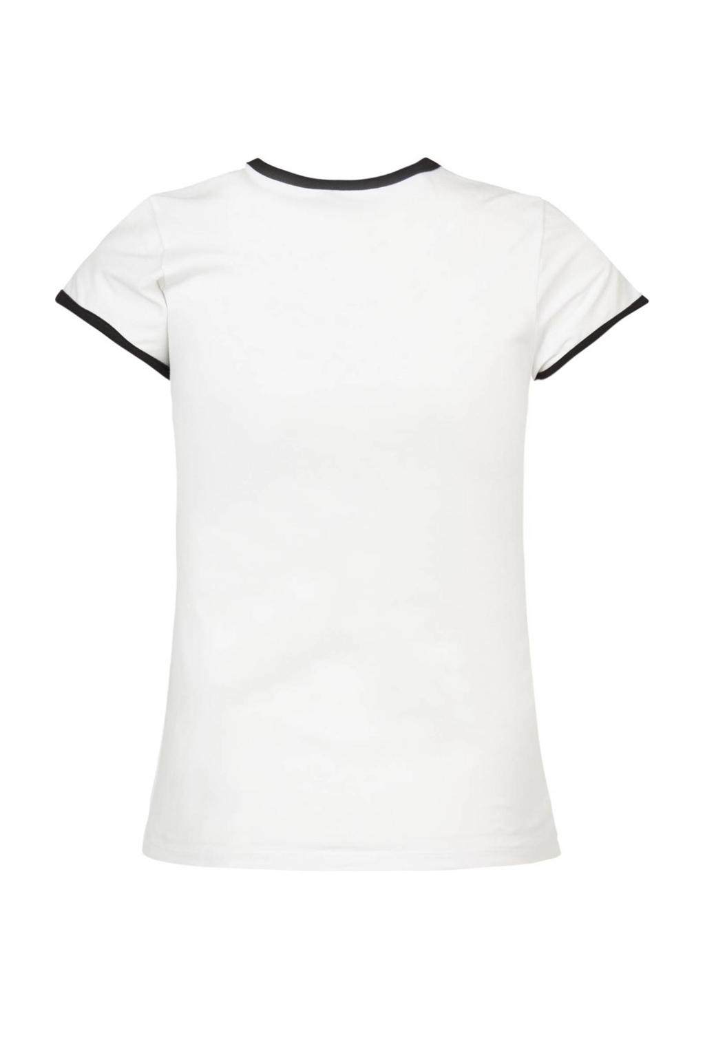 CoolCat Junior slim fit T-shirt Elin met tekst wit/zwart | wehkamp