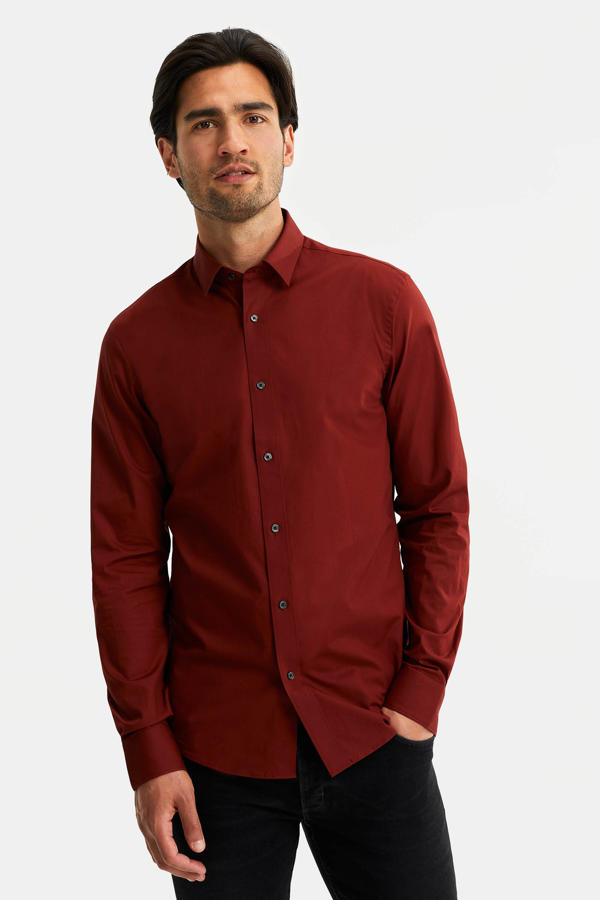 Rode overhemden voor heren online kopen?|Wehkamp