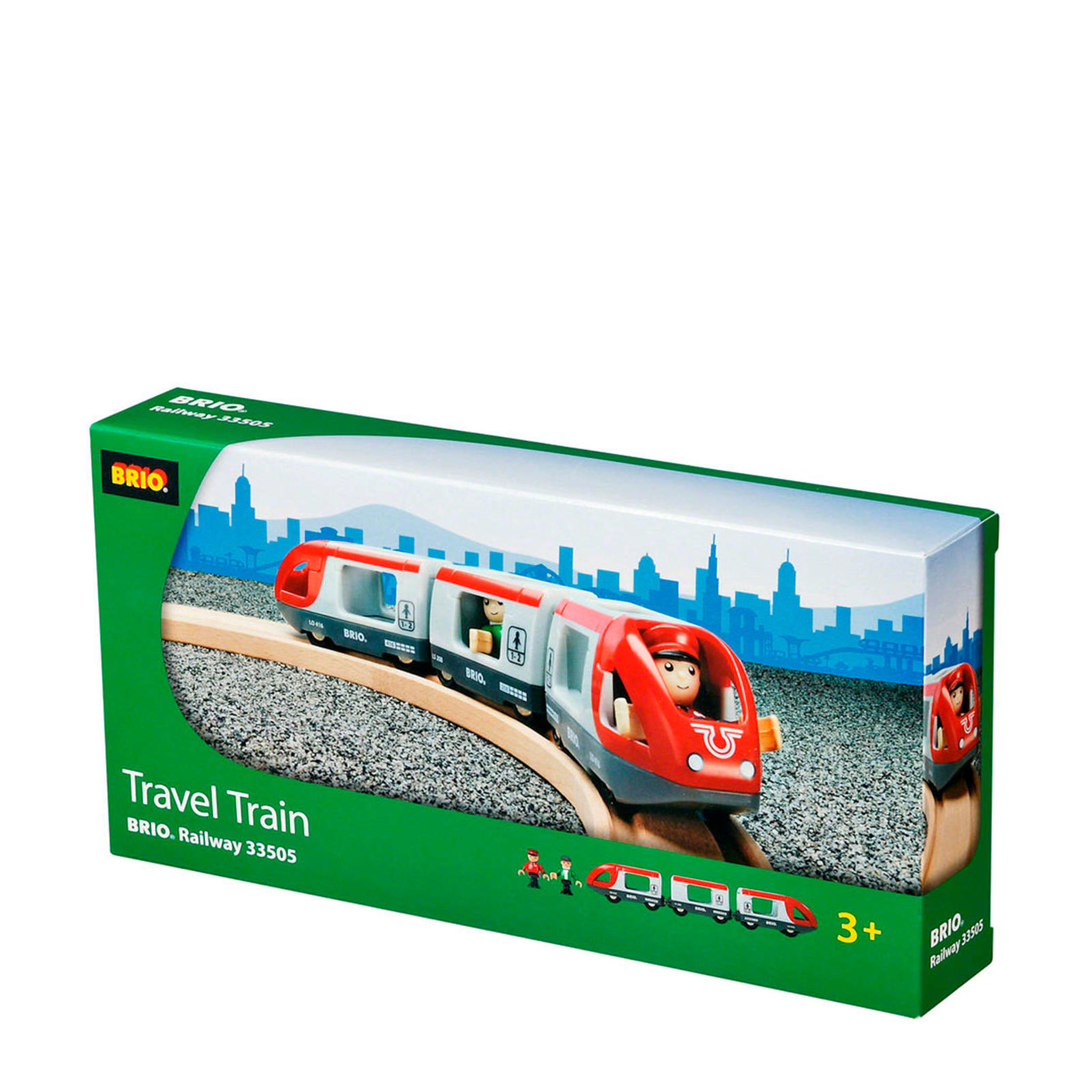 Brio houten Rode passagierstrein - 33505 | wehkamp