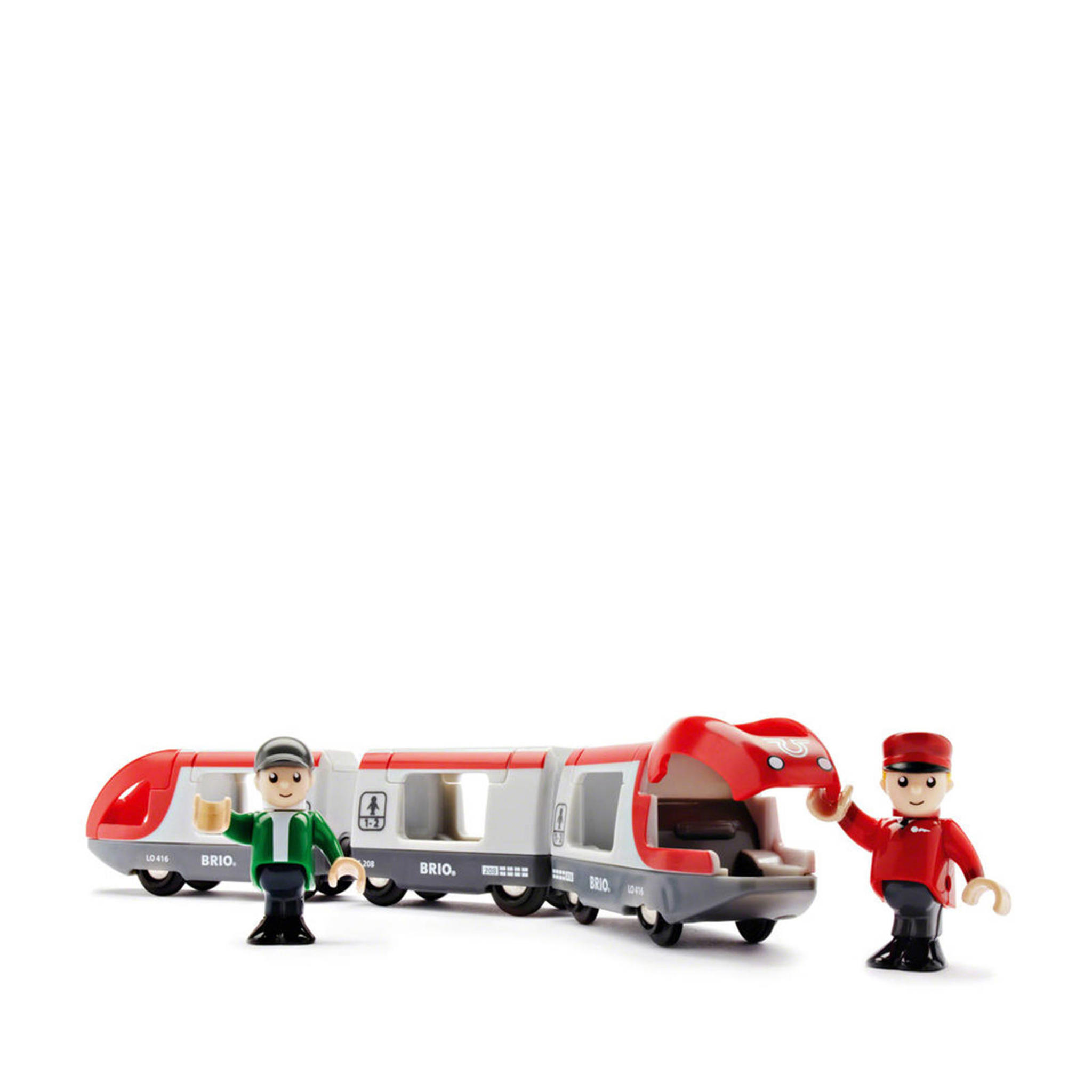 Brio houten Rode passagierstrein - 33505 | wehkamp