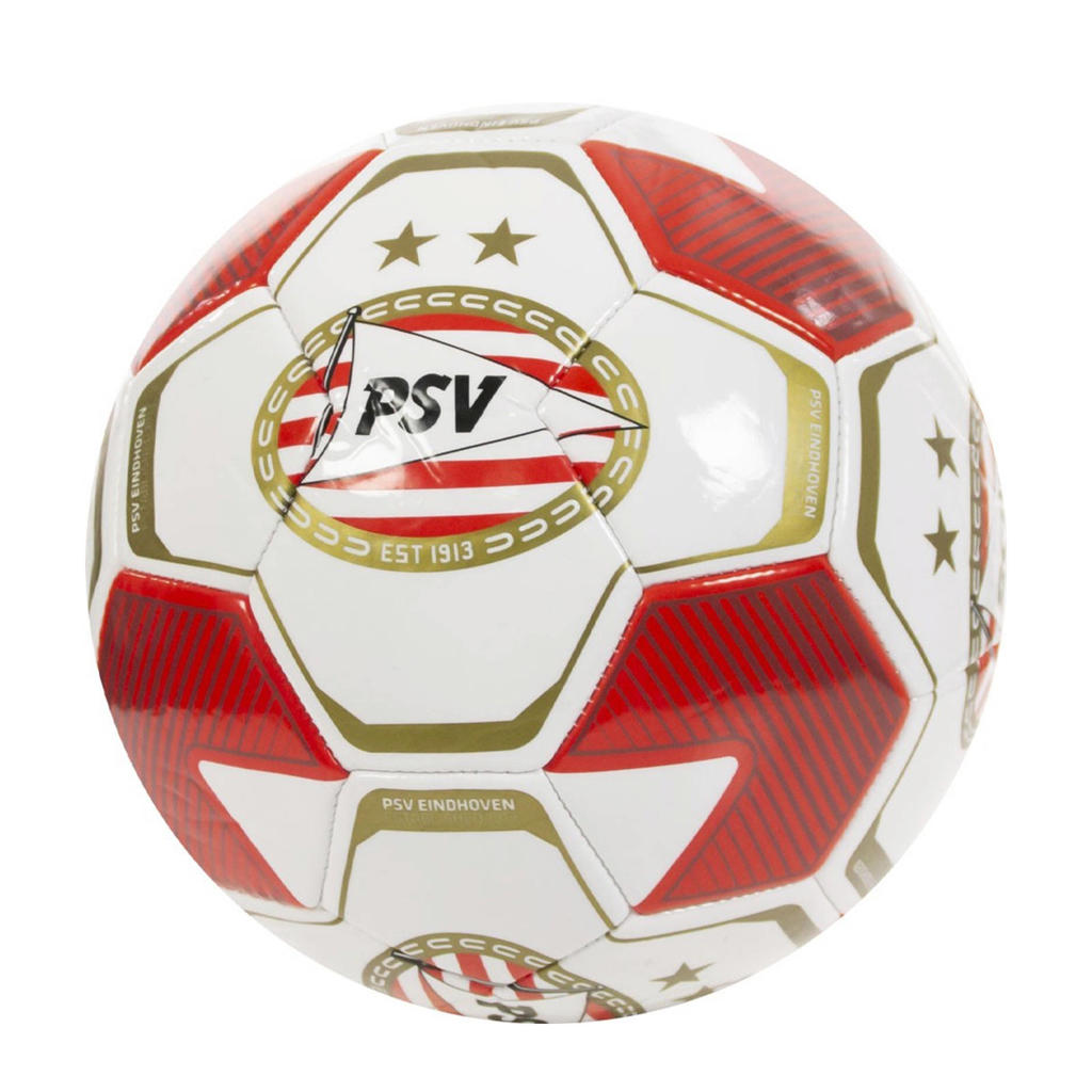 PSV PSV voetbal groot wit/rood logo`s maat 5 | wehkamp