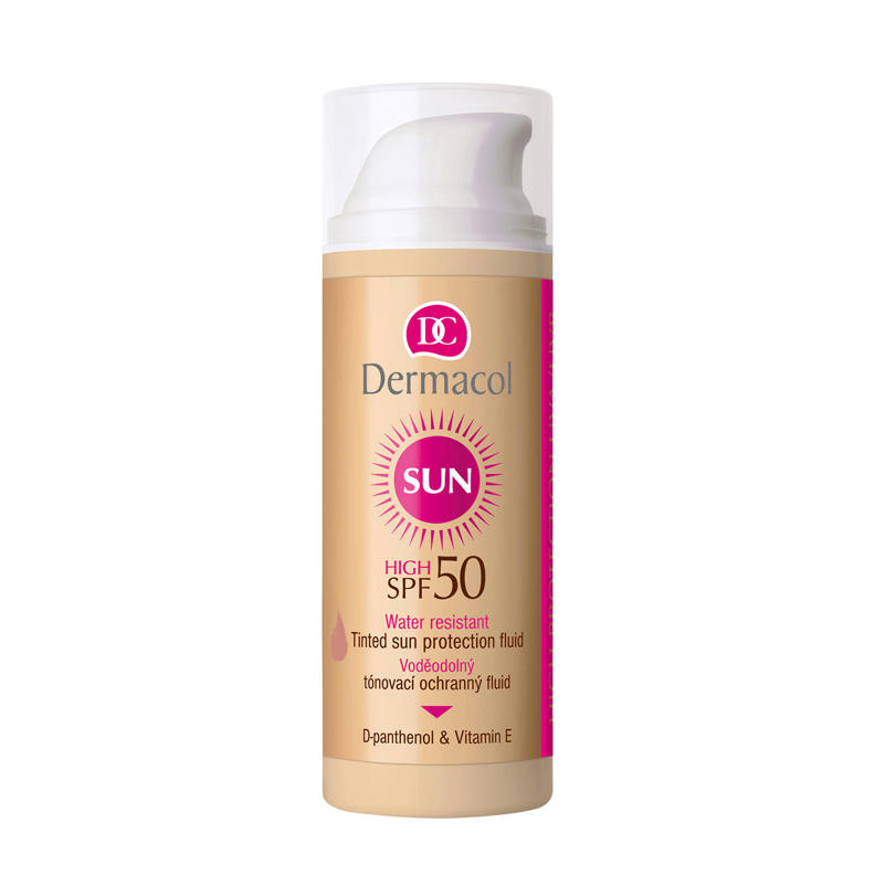 Dermacol SPF 50 Water Resistant Tinted zonnebrandcrème | wehkamp