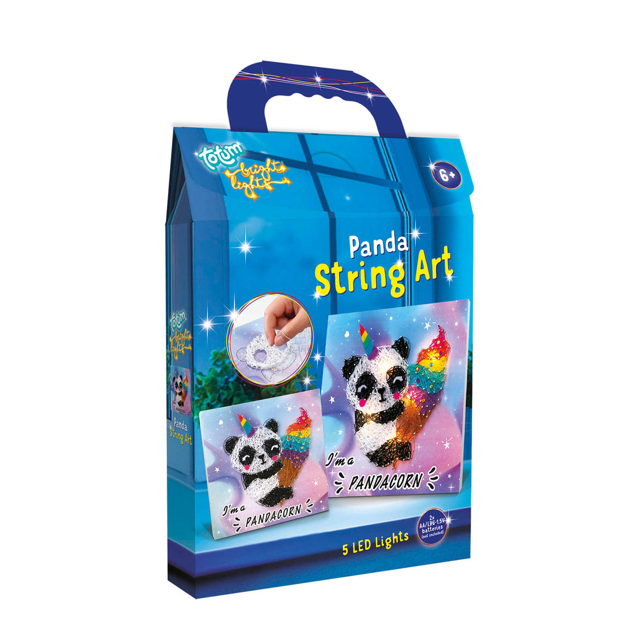 Totum Panda string art bright lights | wehkamp