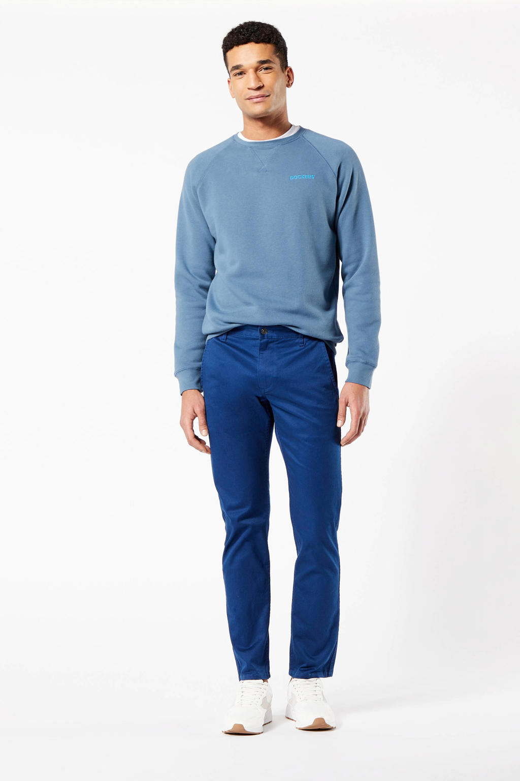 Dockers slim fit chino blauw | wehkamp