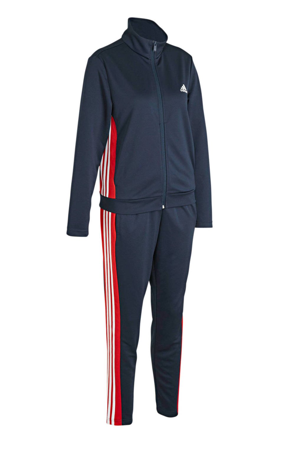 adidas Performance trainingspak donkerblauw/rood | wehkamp