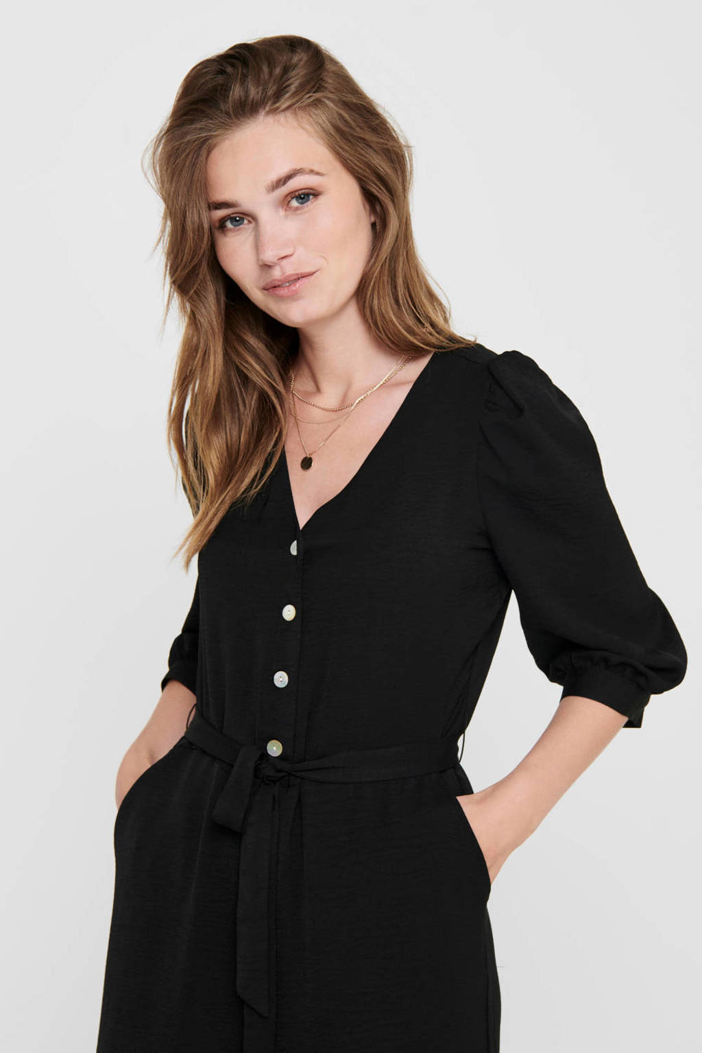 ONLY jumpsuit Isabella zwart | wehkamp