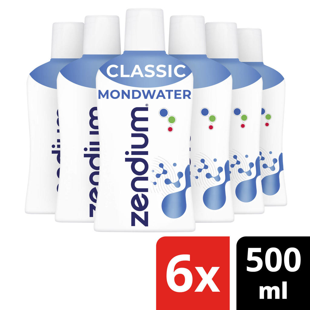 Zendium Classic mondwater 6 x 500 ml | wehkamp