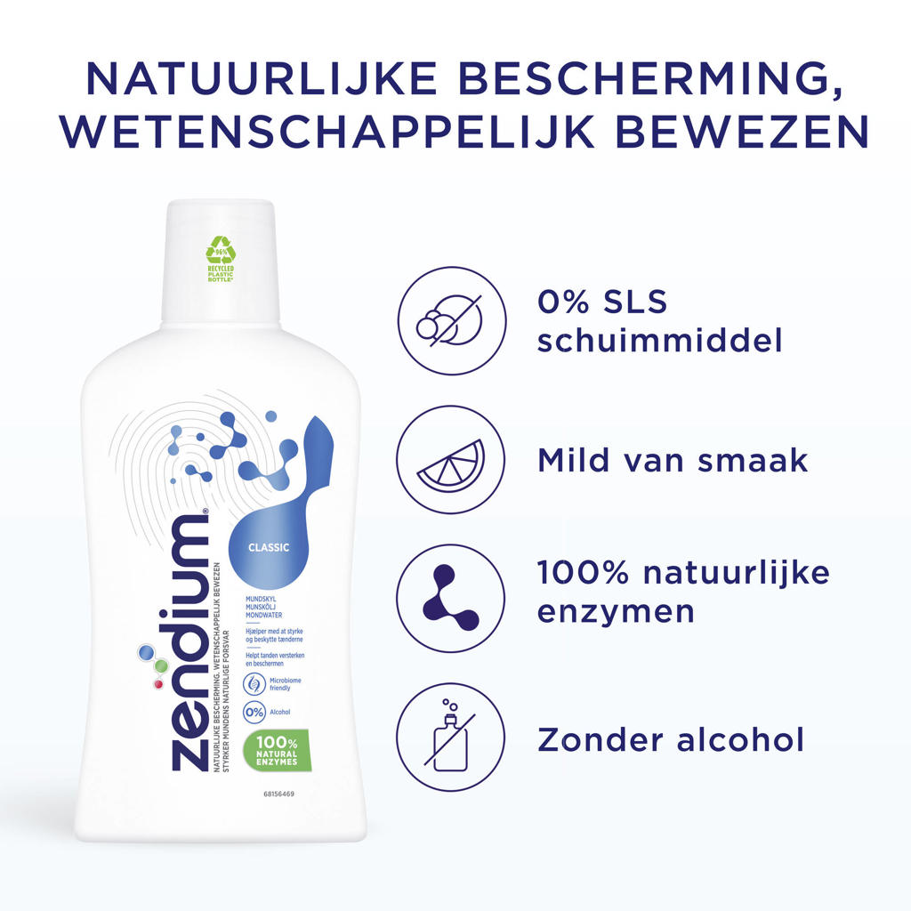 Zendium Classic mondwater 6 x 500 ml | wehkamp