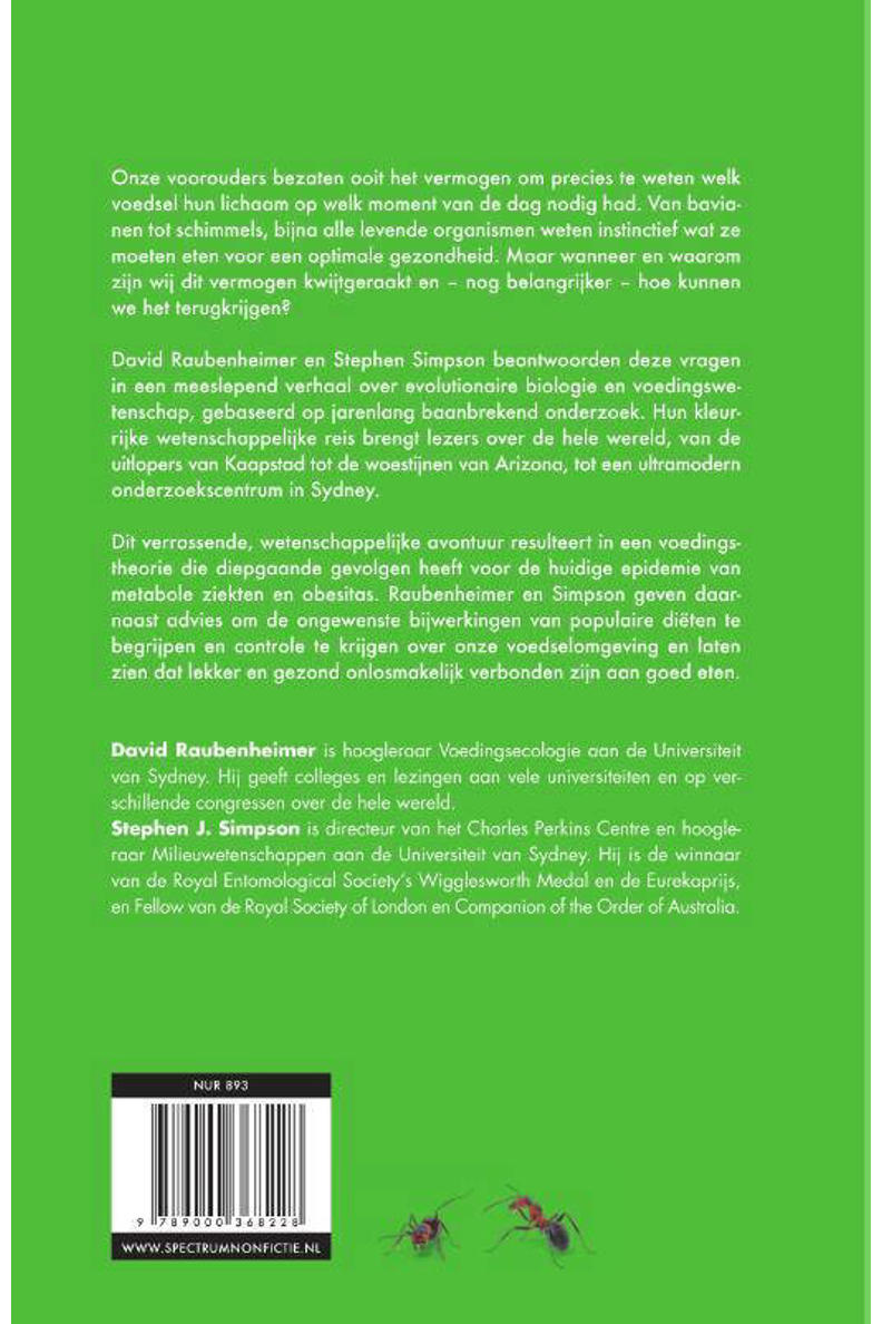 David Raubenheimer en Stephen Simpson Eten als dieren | wehkamp