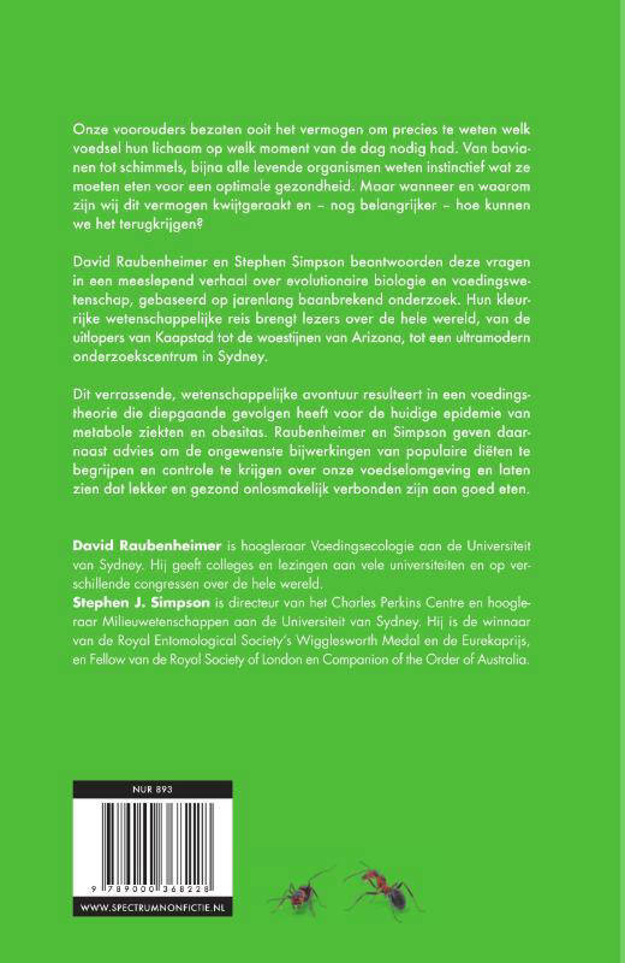 David Raubenheimer en Stephen Simpson Eten als dieren | wehkamp