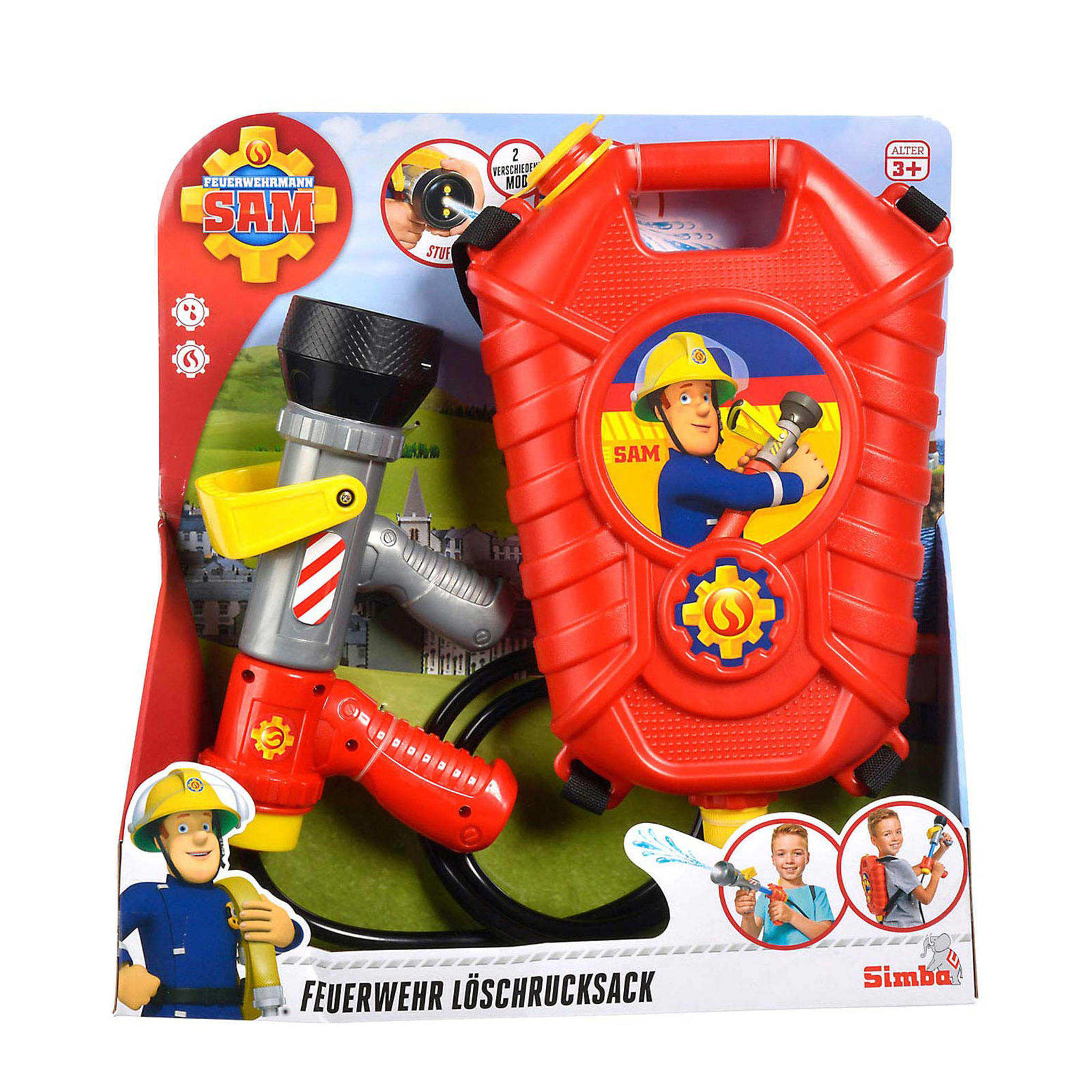 Simba Brandweerman Sam Waterpistool Tank | wehkamp