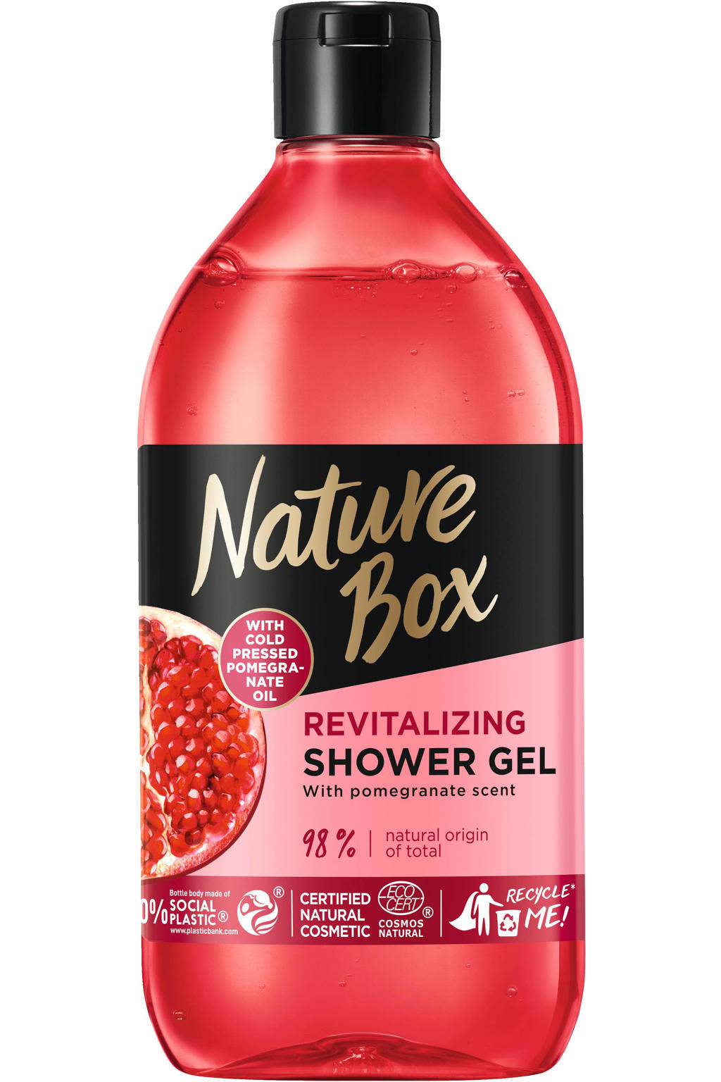 Nature Box Pomegranate douchegel - 385 ml | wehkamp