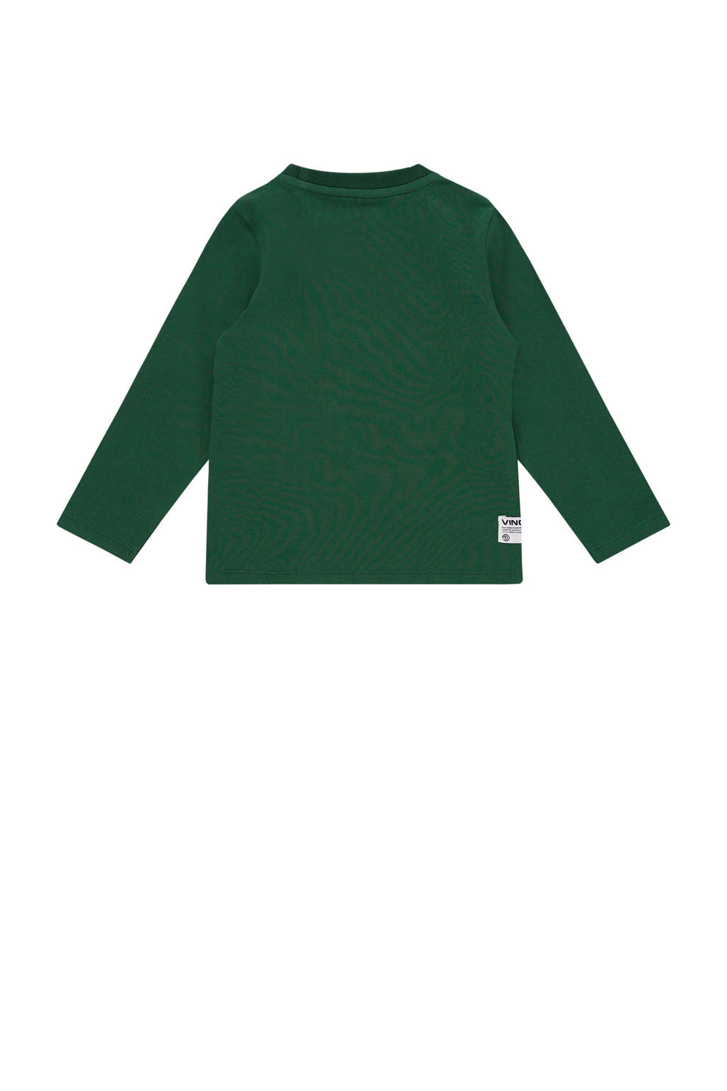 Vingino baby longsleeve Jadey mini met tekst groen | wehkamp