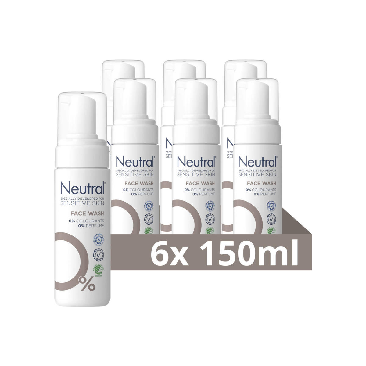 Neutral face wash lotion Parfumvrij - 6 x 150 ml | wehkamp