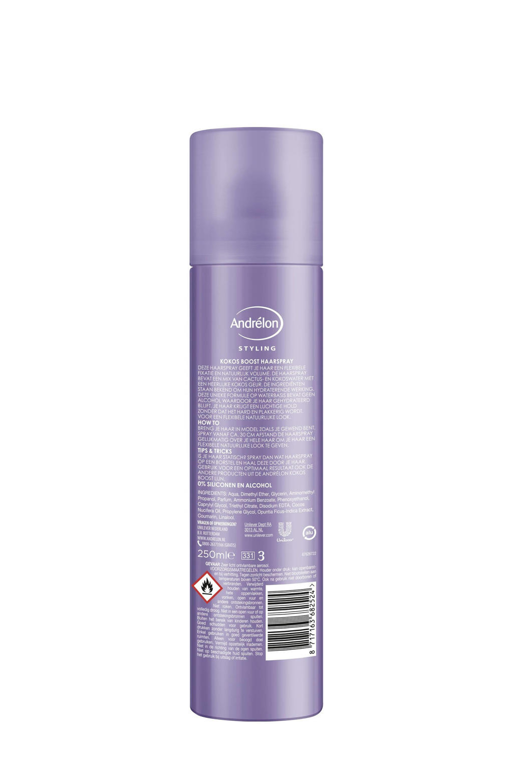 Andrélon Styling Kokosboost haarspray - 6 x 250 ml | wehkamp