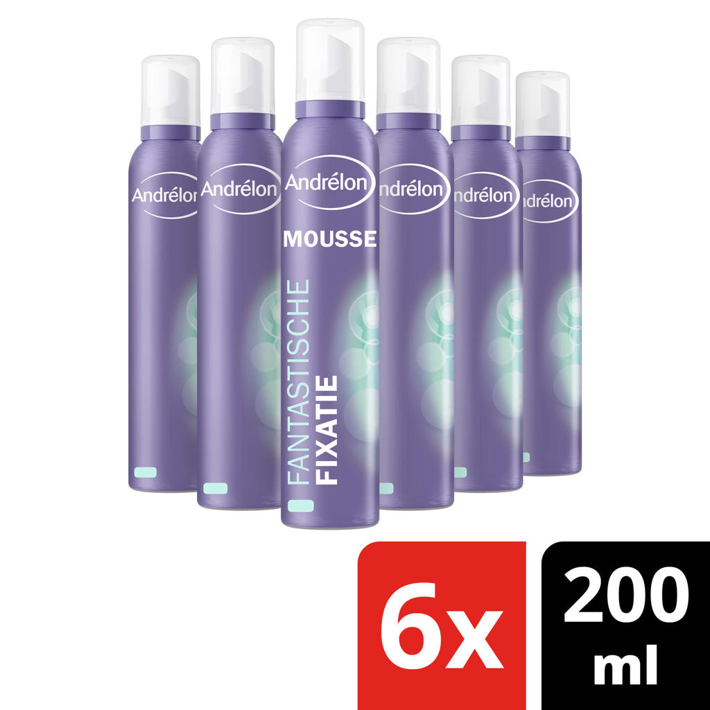 Andrélon Styling Fantastische Fixatie haarmousse - 6 x 200 ml | wehkamp
