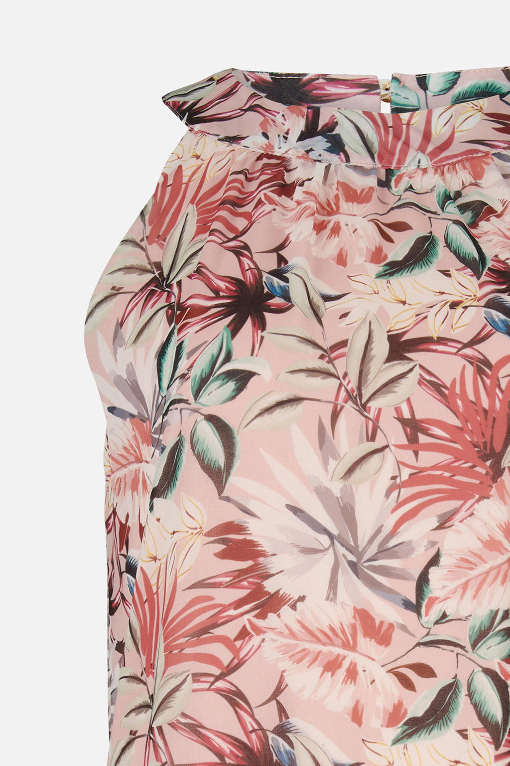 LOLALIZA gebloemde halter jurk roze | wehkamp