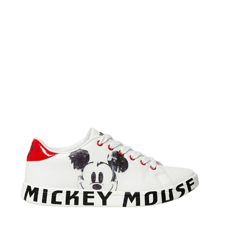 Desigual sneakers met Mickey Mouse wit | wehkamp