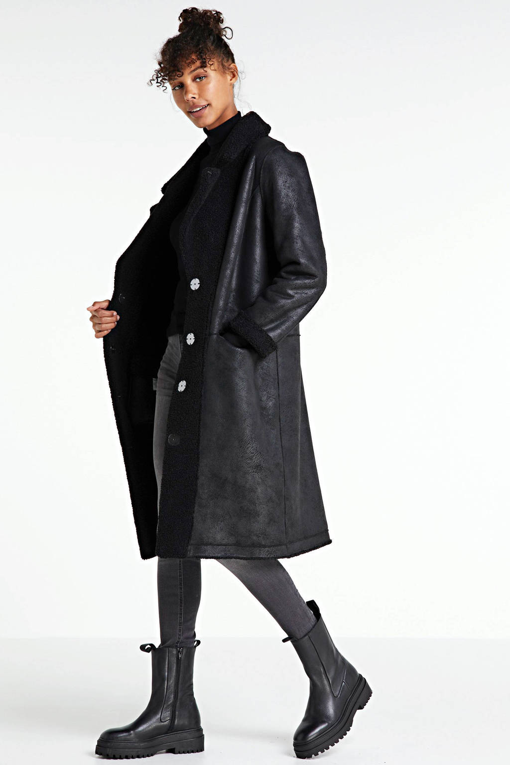 Goosecraft reversible coat Midnight zwart | wehkamp