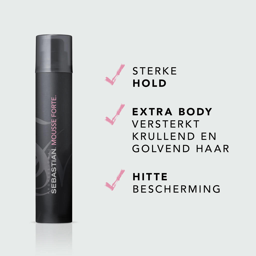 Sebastian Professional Mousse Forte Strong - 200 ml | wehkamp