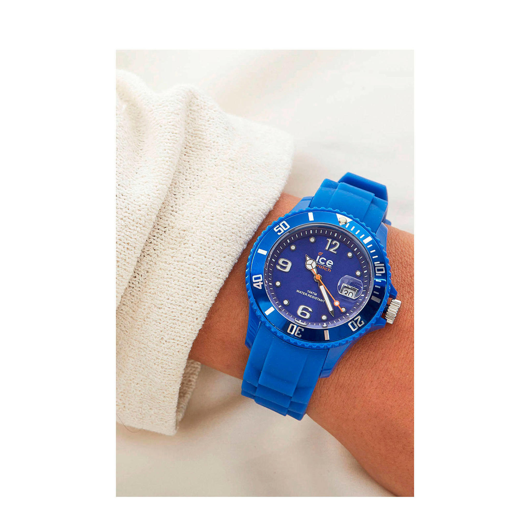 Ice-Watch Forever Medium Blue horloge IW000135 (43 mm) blauw | wehkamp