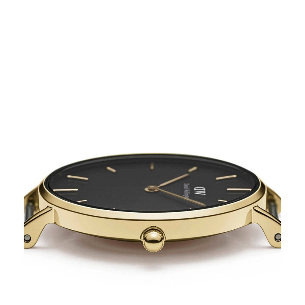 Daniel Wellington Petite Evergold horloge DW00100347 goud/zwart | wehkamp