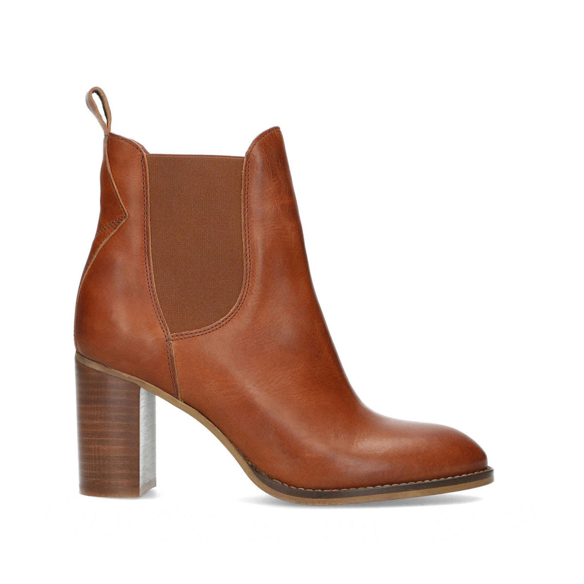 Sacha leren chelsea boots cognac | wehkamp