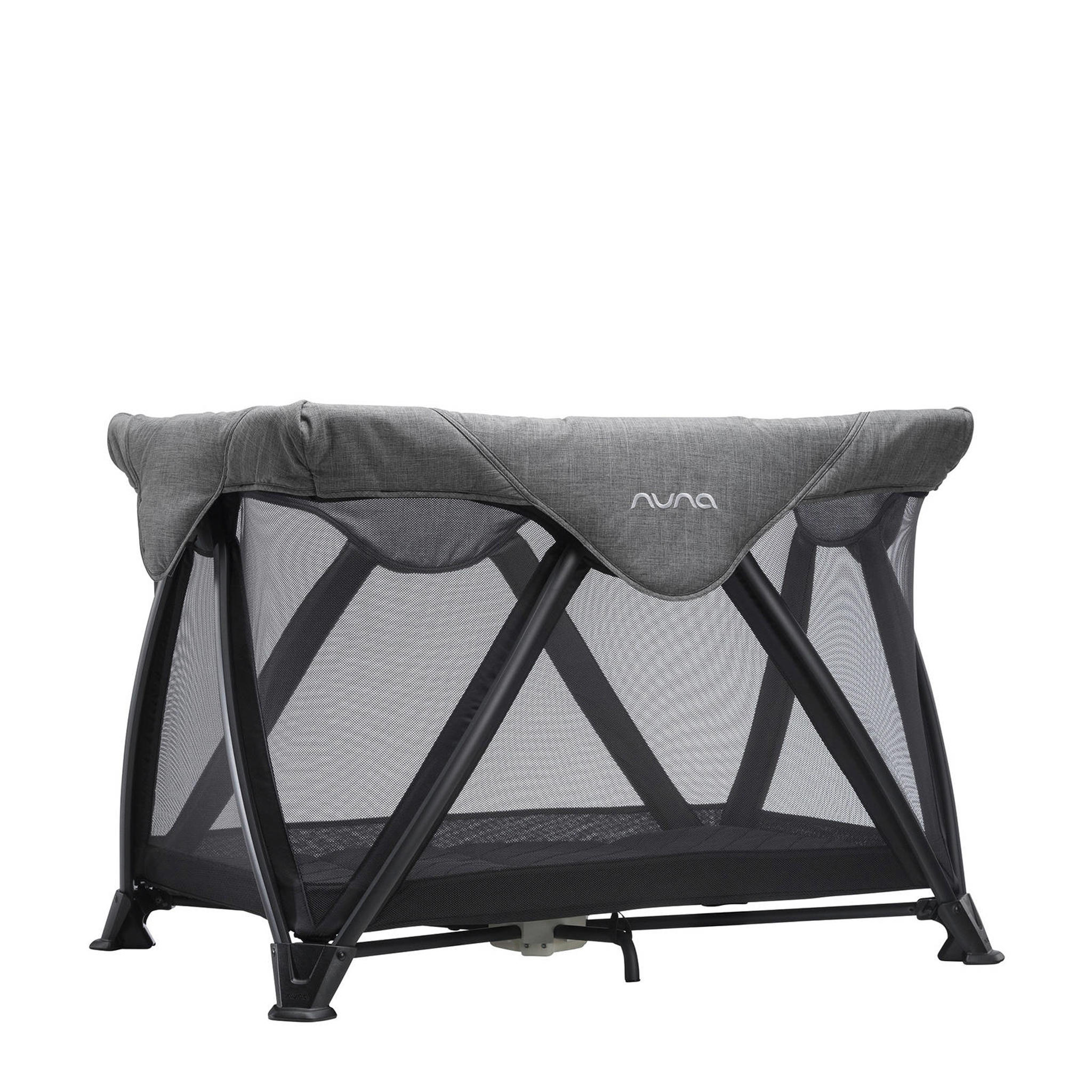 Nuna Sena Aire campingbed charcoal | wehkamp