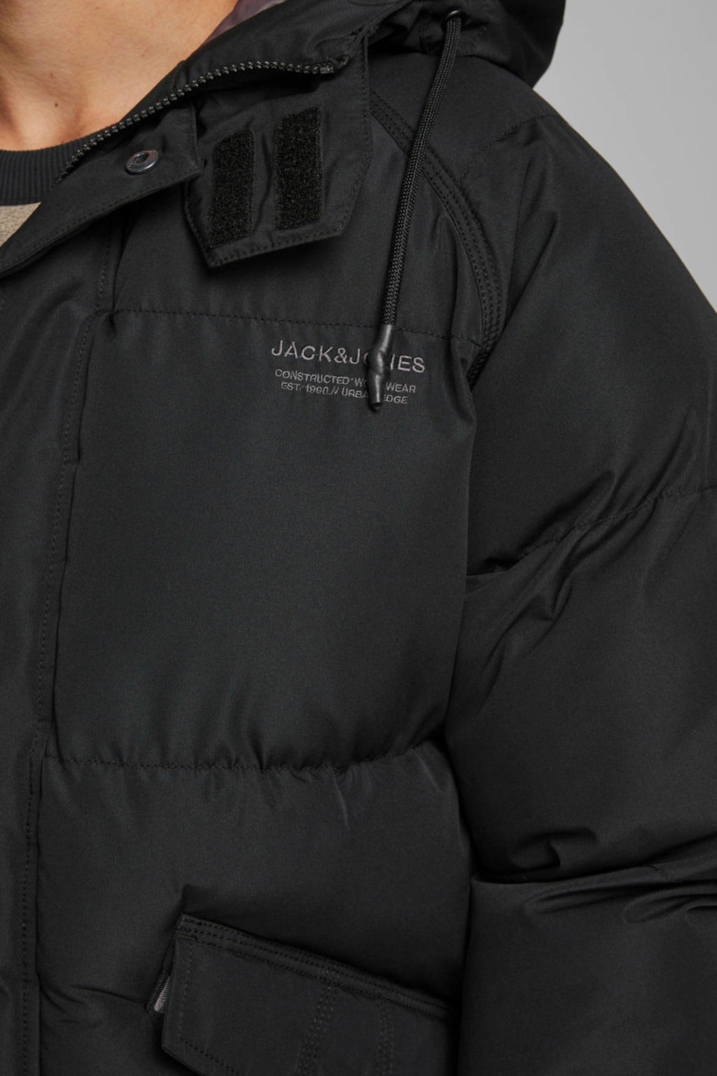 JACK & JONES CORE winterjas zwart | wehkamp