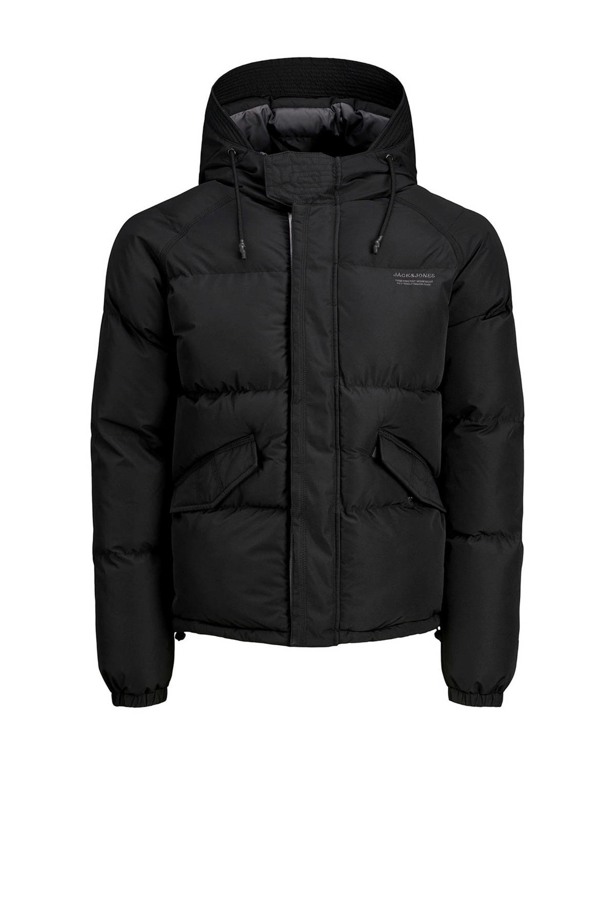 JACK & JONES CORE winterjas zwart | wehkamp