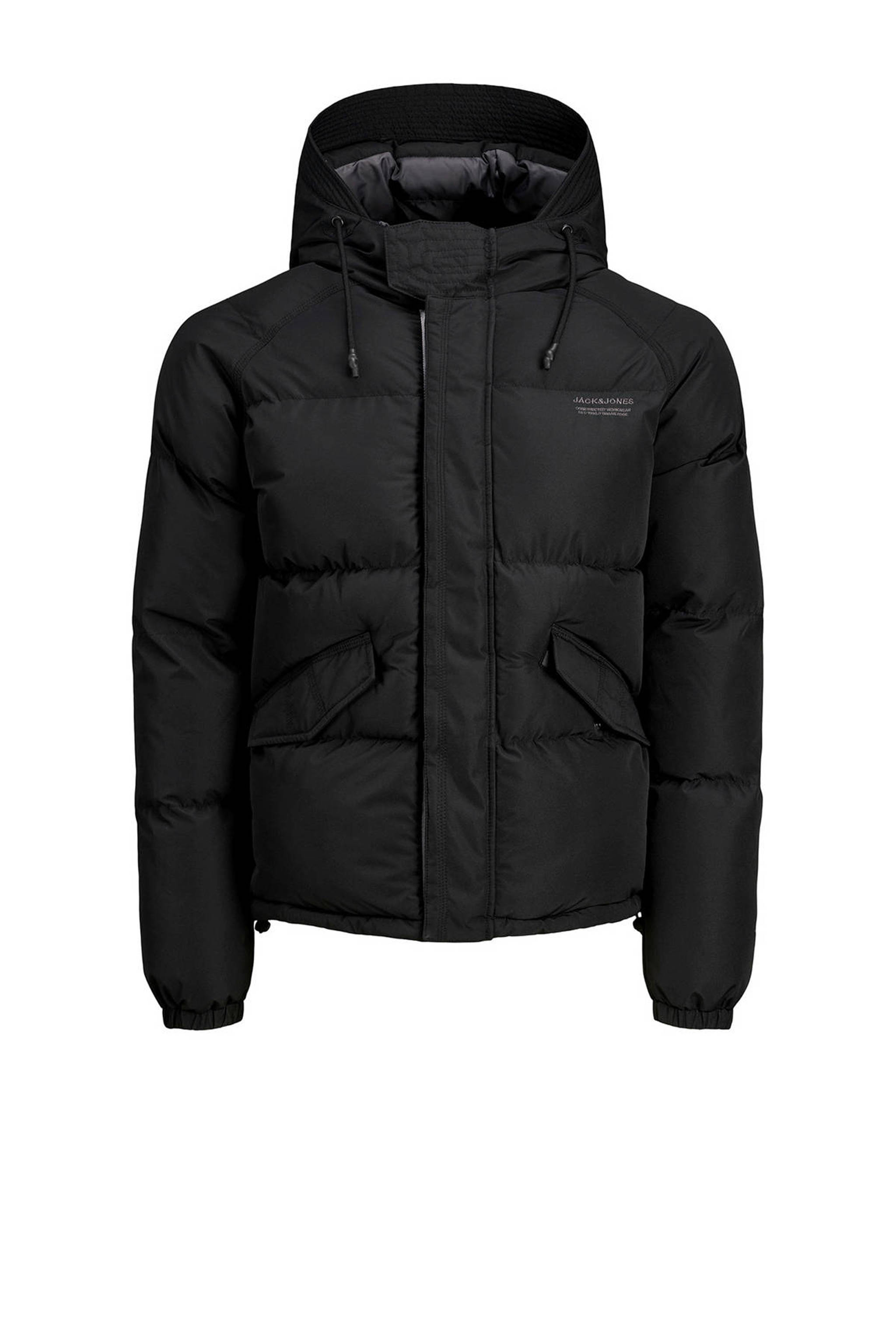 JACK & JONES CORE winterjas zwart | wehkamp