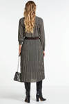 Geisha plissé rok met all over print zwart/zand | wehkamp