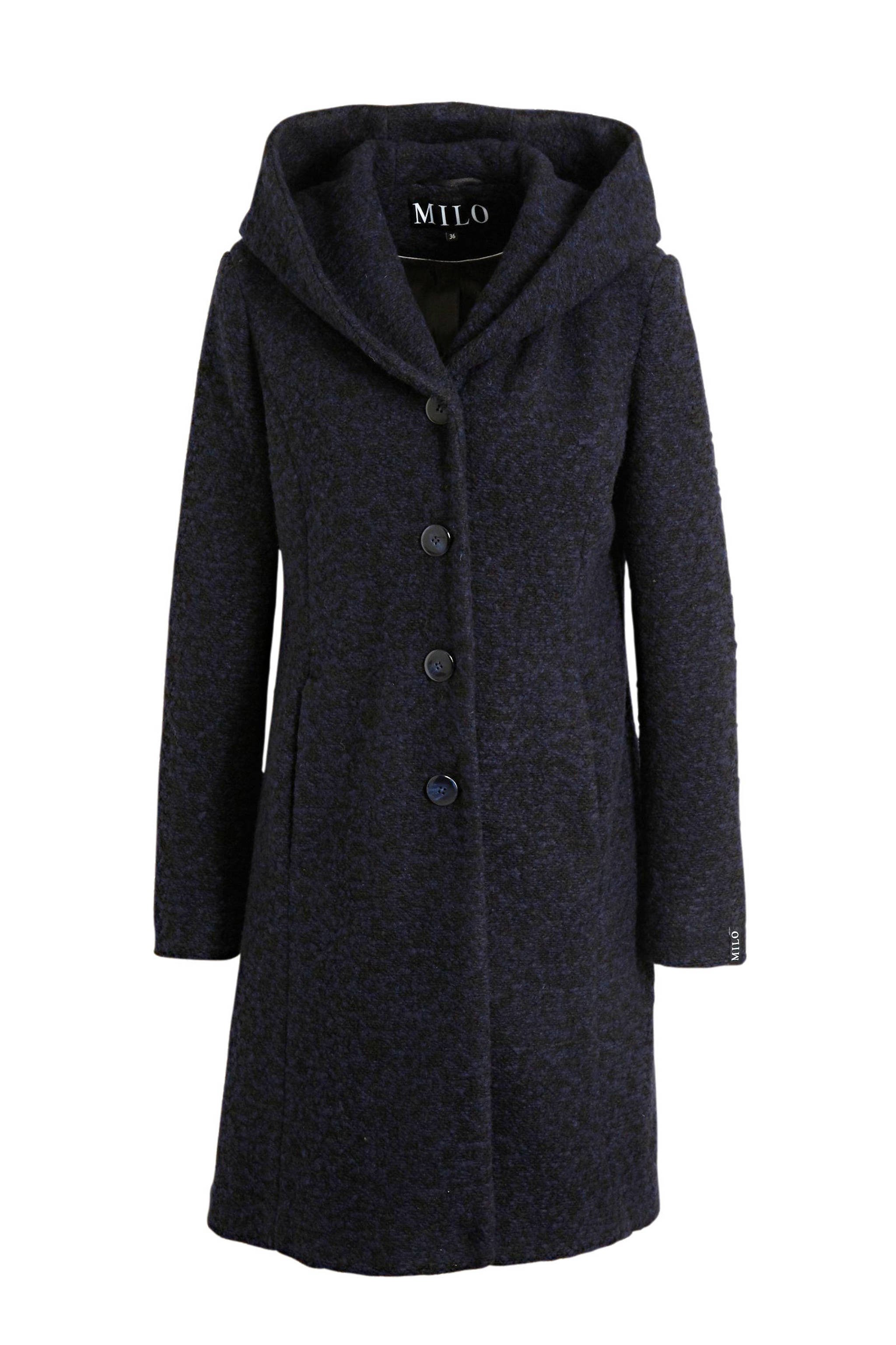 MILO coat Becca zwart/blauw | wehkamp