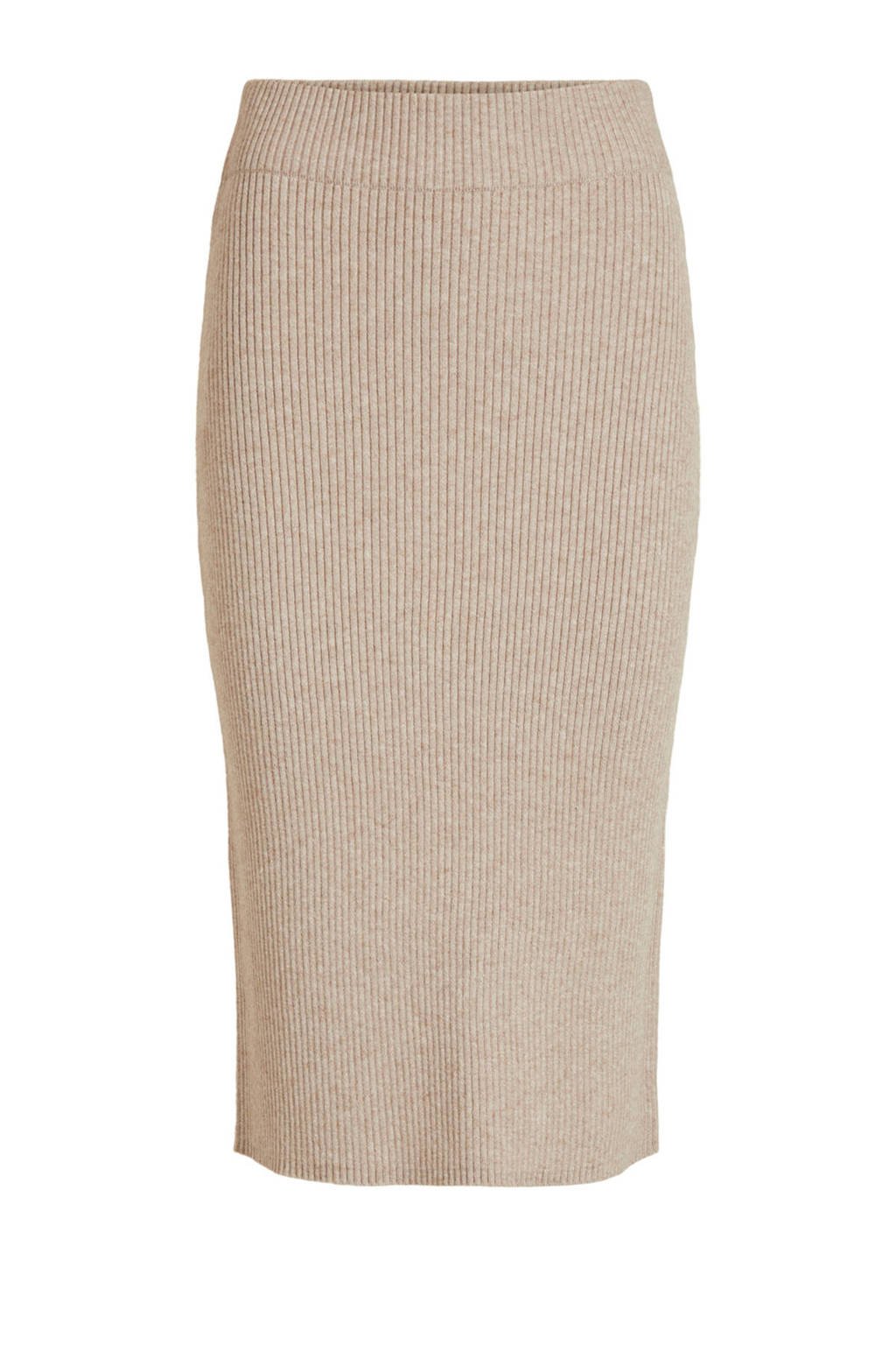 VILA gebreide rok Ril beige | wehkamp