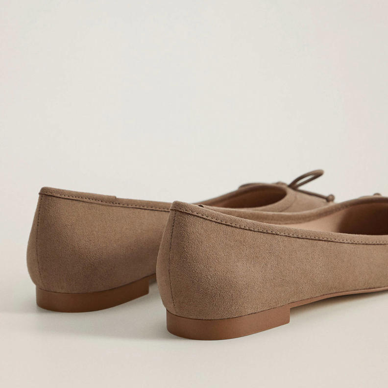 Mango ballerina's lichtbruin | wehkamp