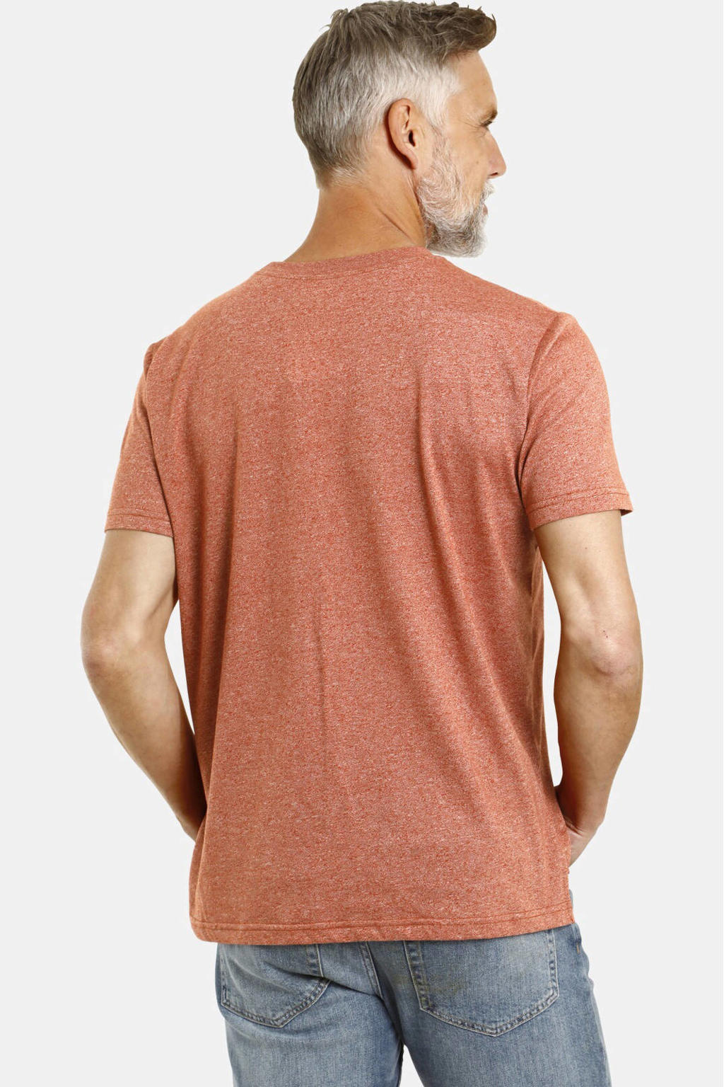 Jan Vanderstorm T-shirt Plus Size TAIT met printopdruk zalm | wehkamp