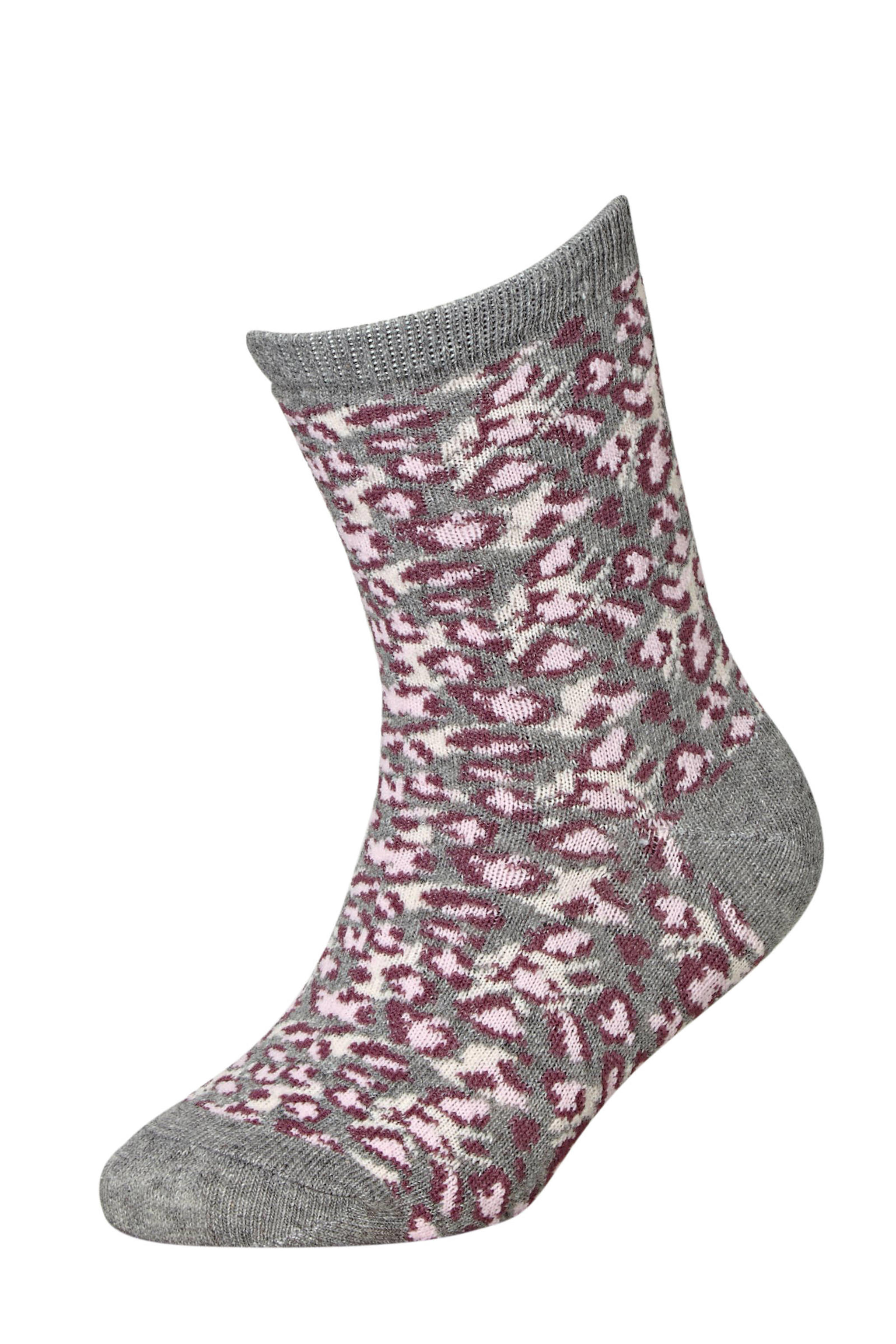 Apollo sokken met all-over print - set van 10 paars | wehkamp