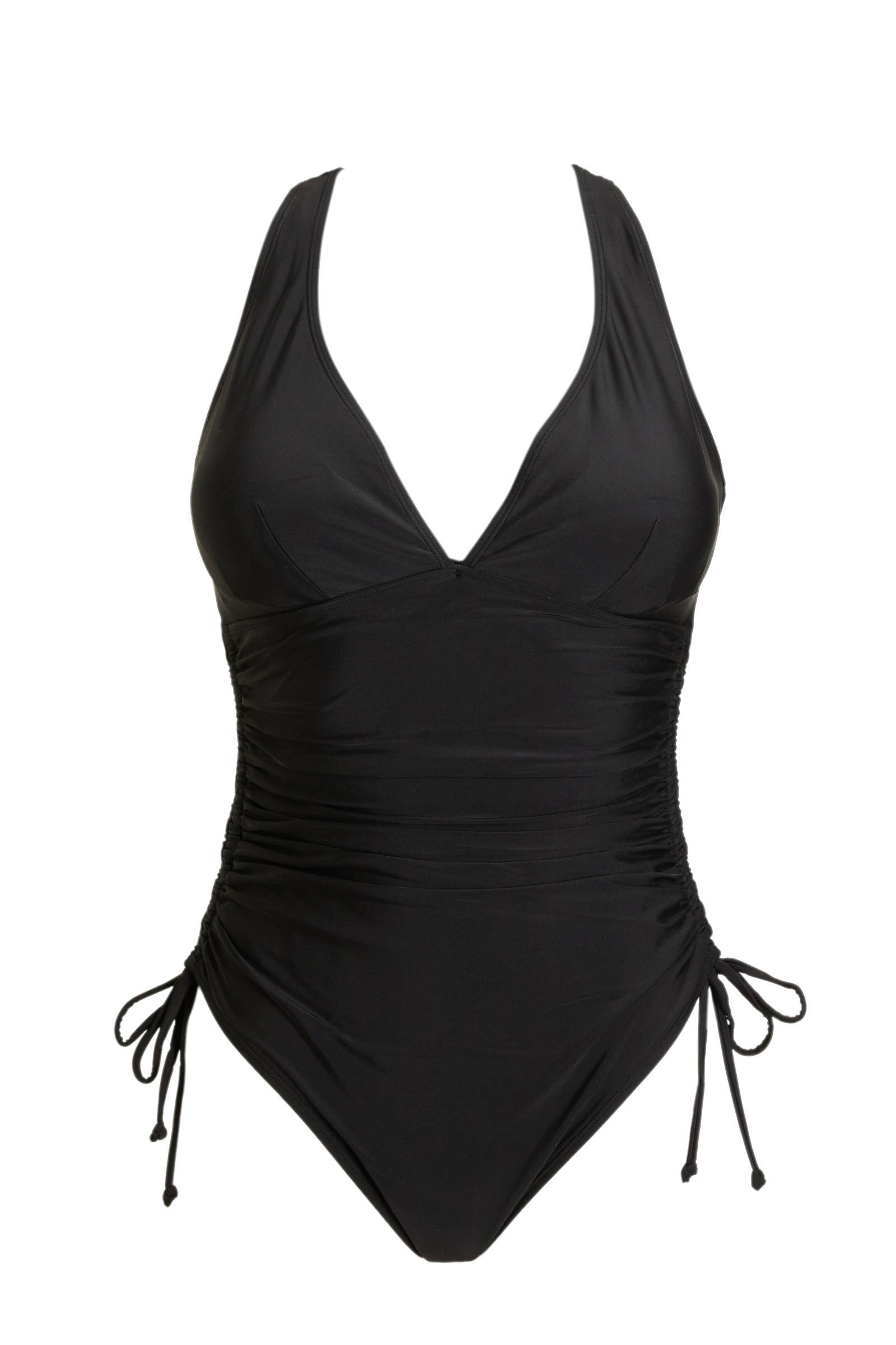 BEACHWAVE corrigerend badpak met beugel zwart | wehkamp