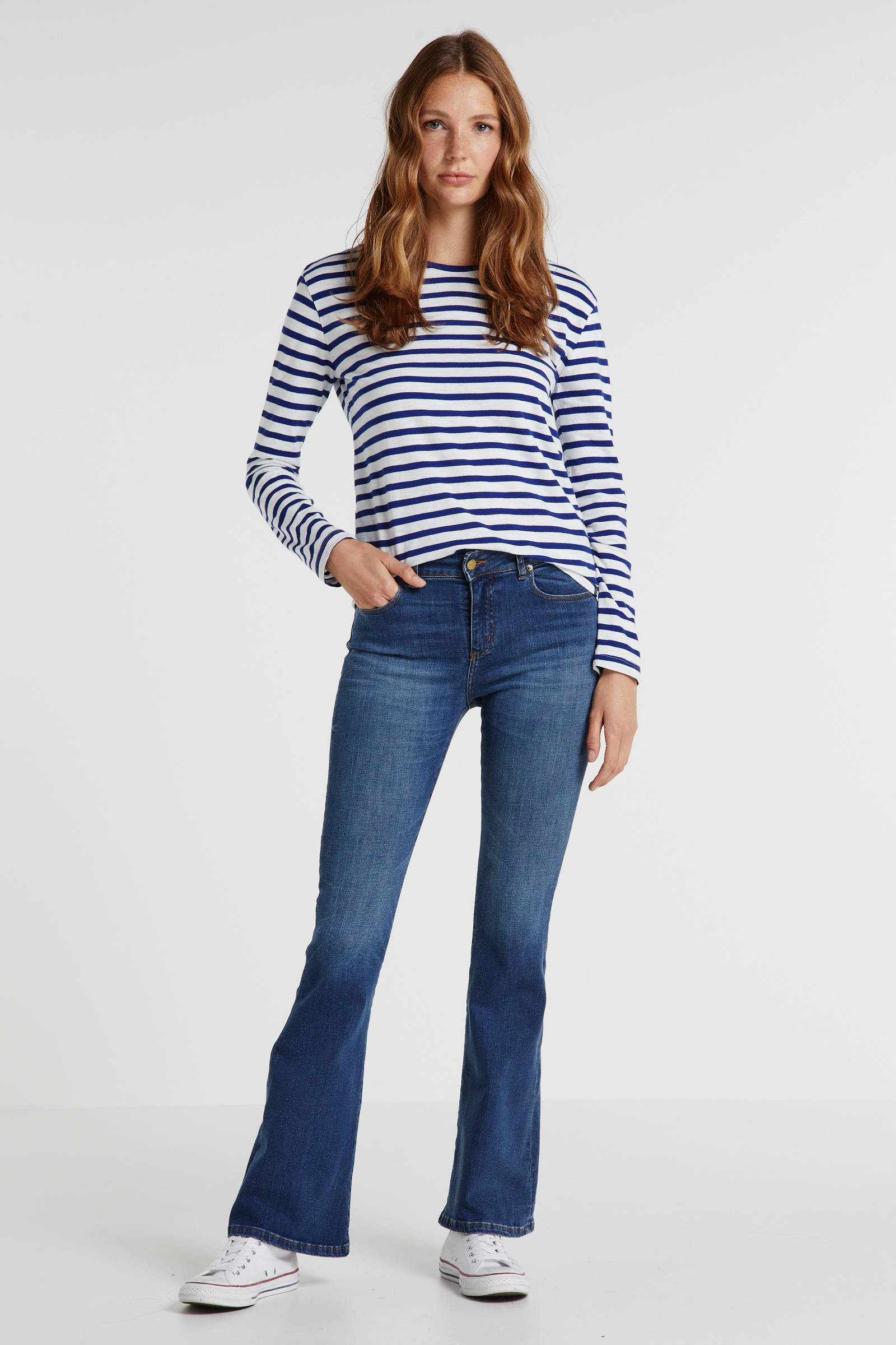 Lois high waist flared jeans Raval-16 dark stone | wehkamp