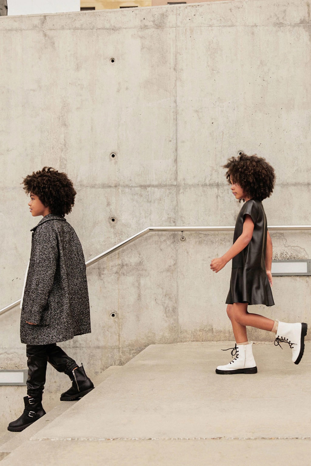 Mango Kids gemêleerde tussenjas zwart | wehkamp