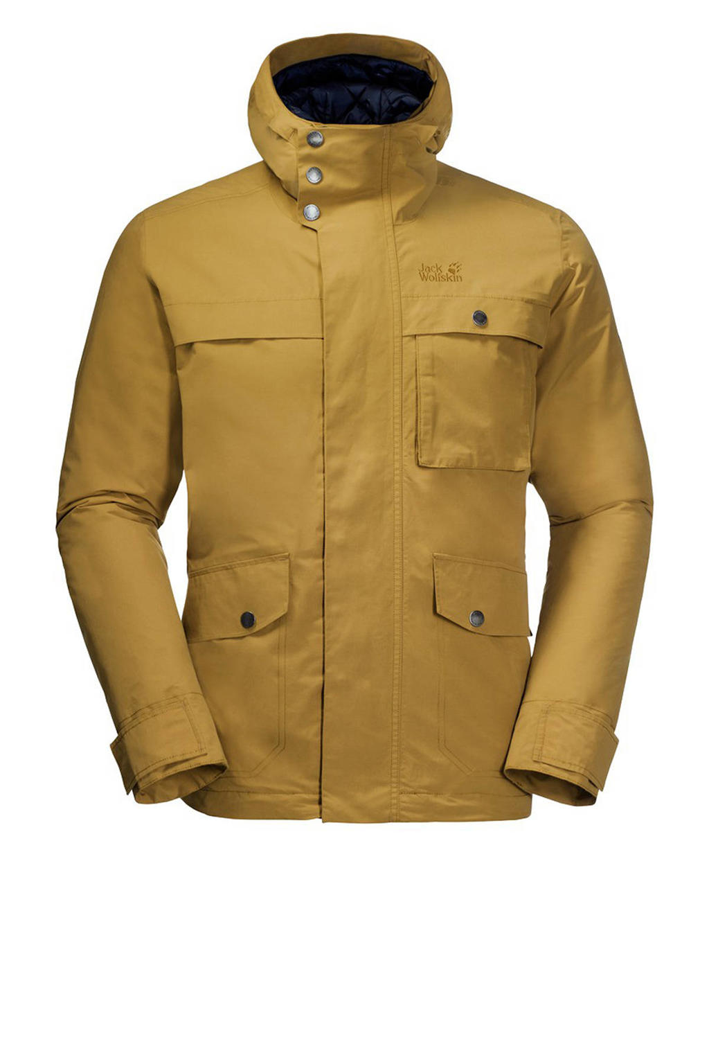 Jack Wolfskin jack Wildwood donkergeel | wehkamp
