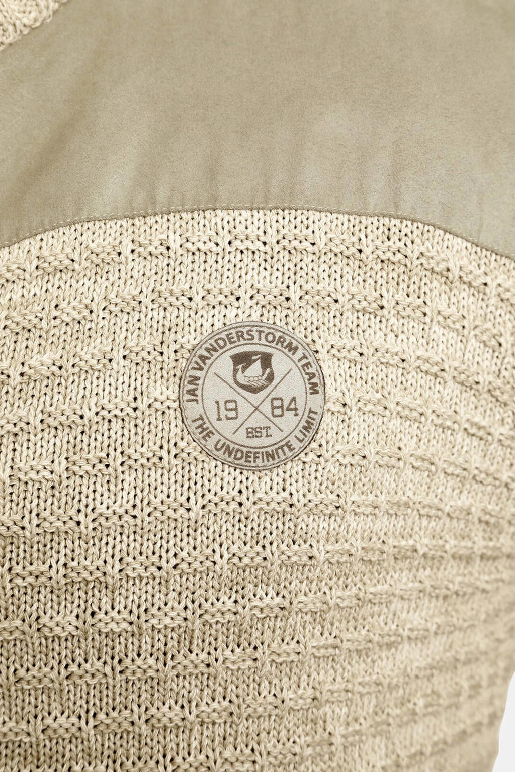 Jan Vanderstorm vest Plus Size GYLFE beige | wehkamp