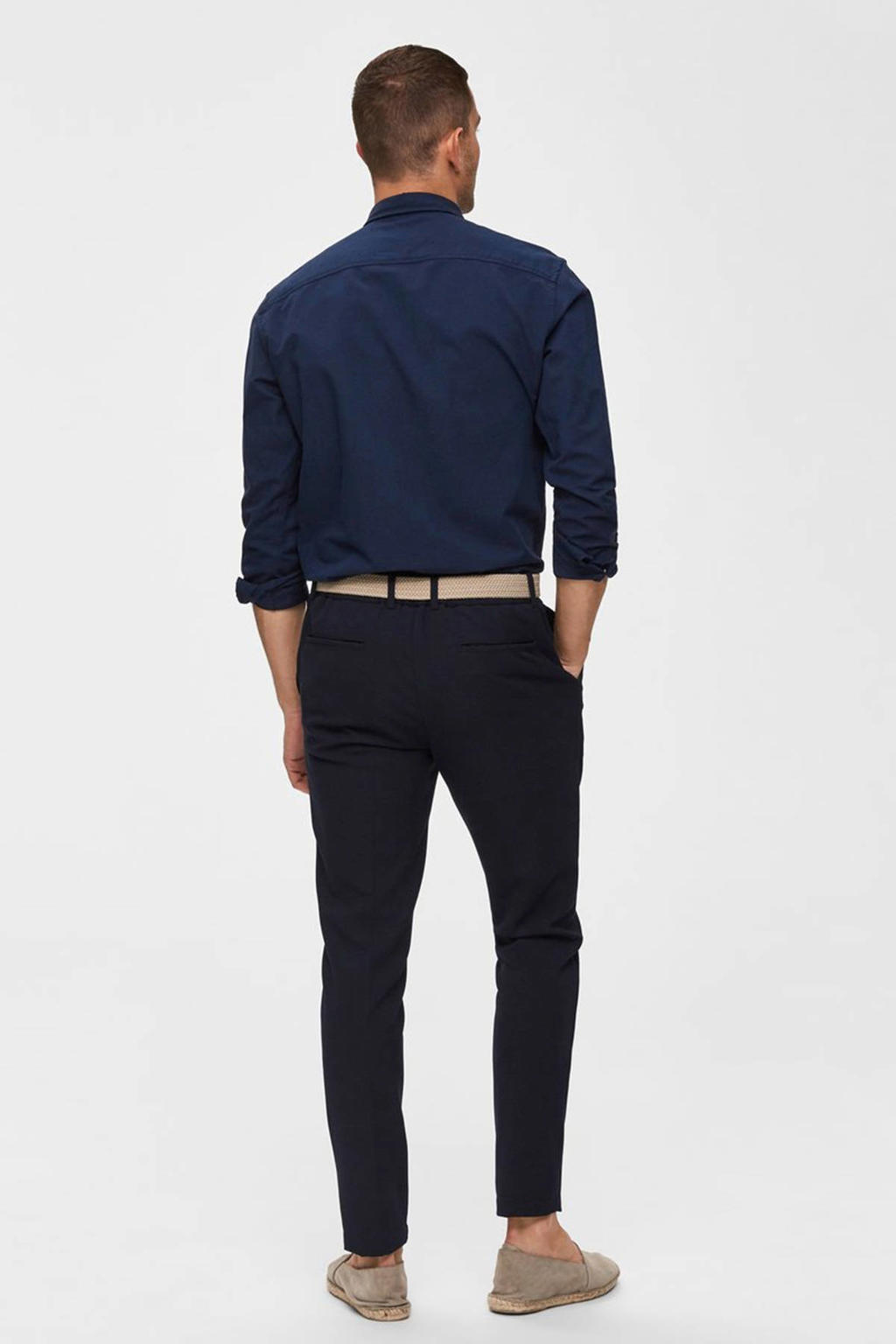 SELECTED HOMME regular fit overhemd blauw | wehkamp