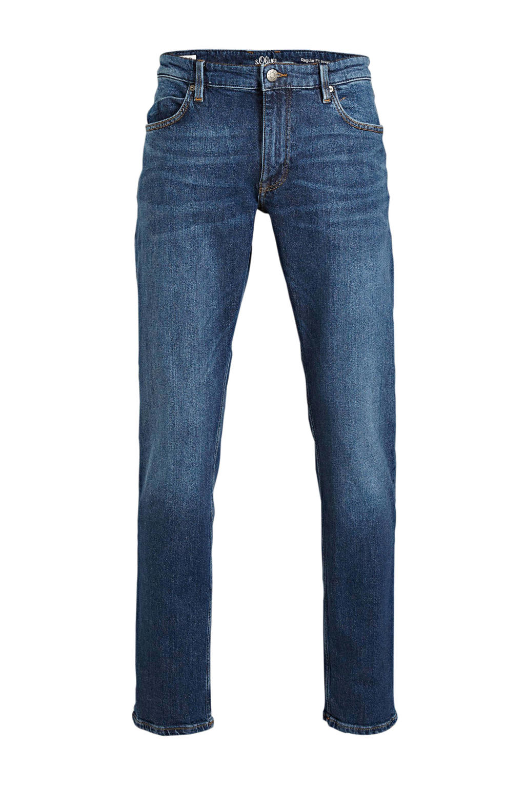 s.Oliver regular fit jeans dark denim | wehkamp