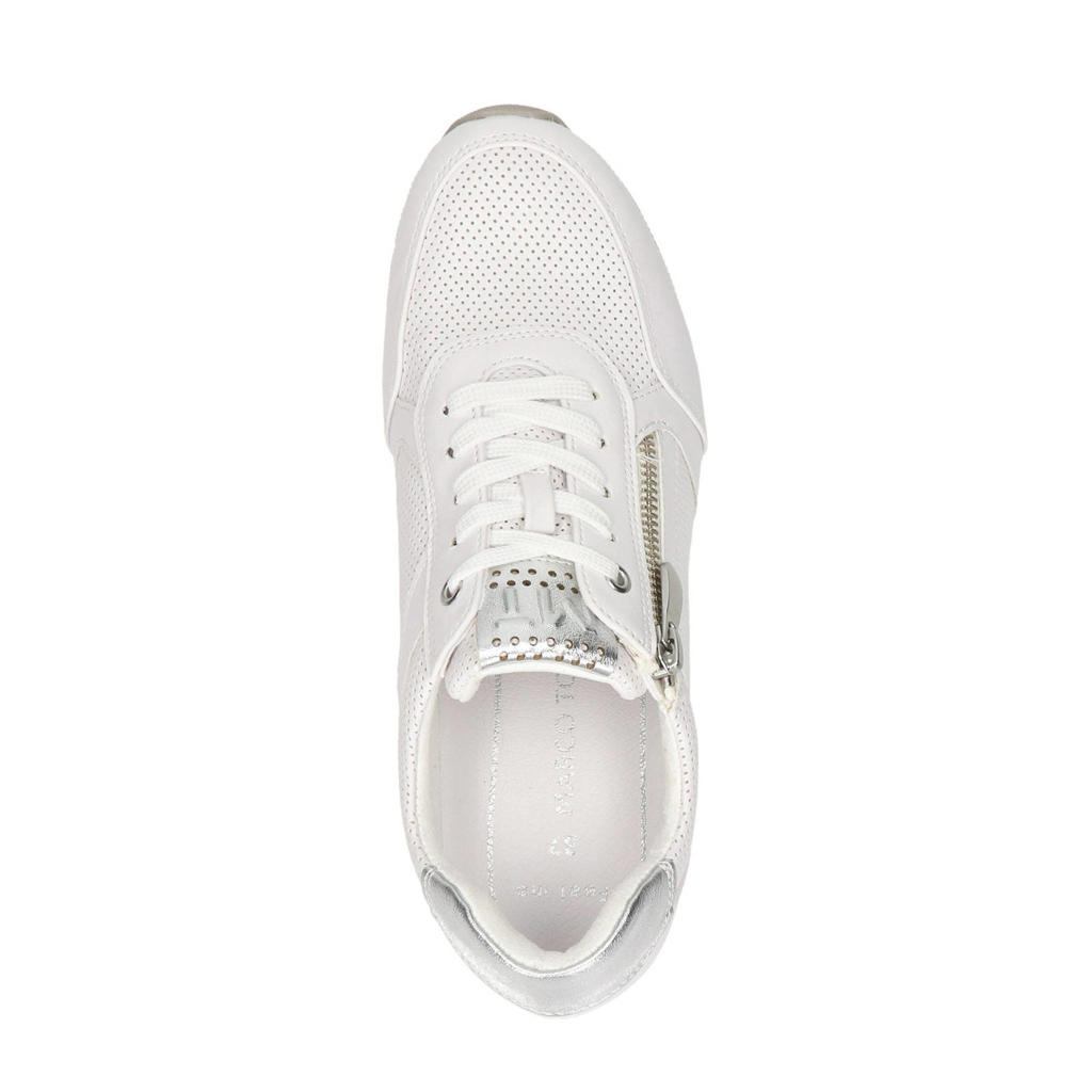 Marco Tozzi sneakers wit/zilver | wehkamp