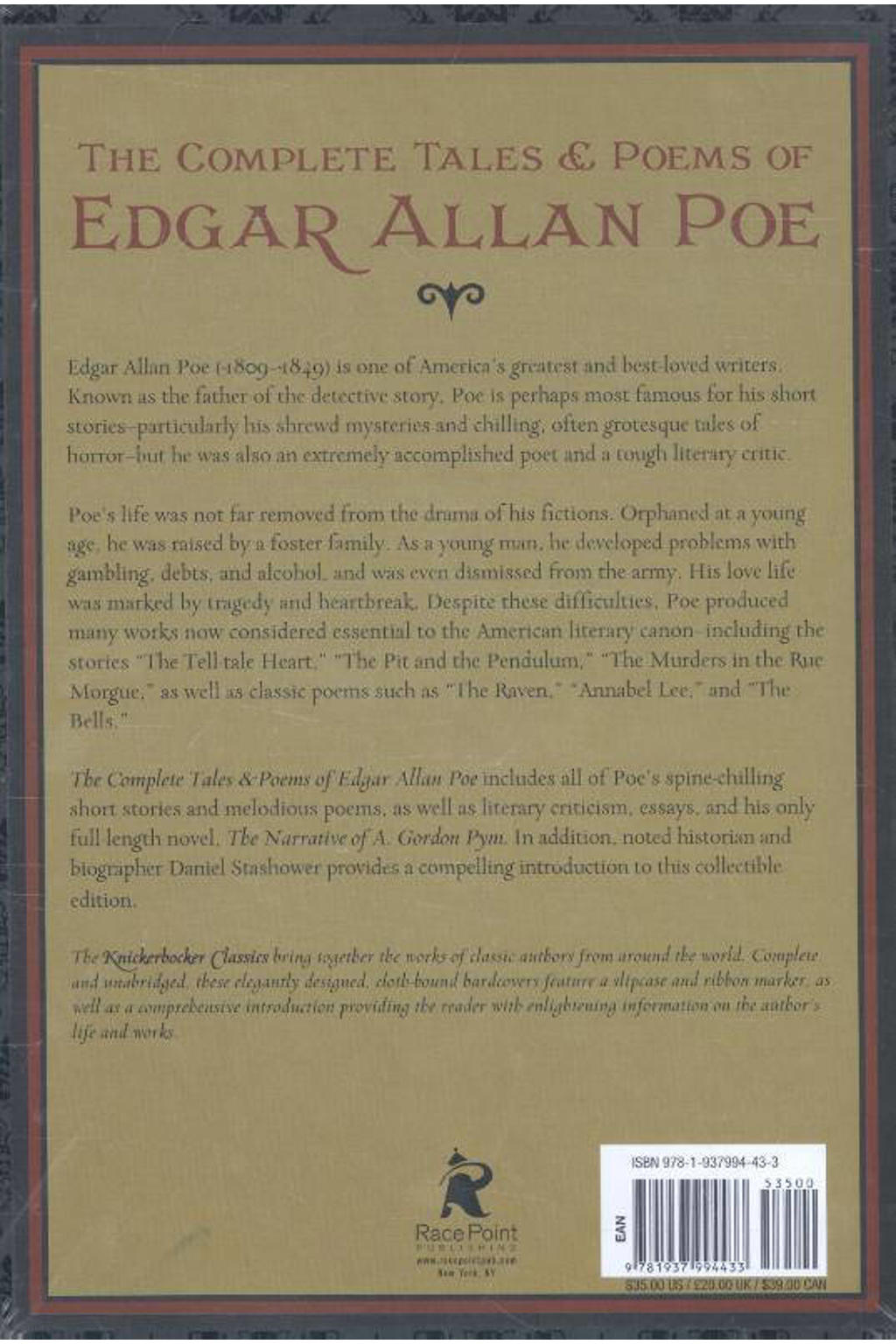 Allan Poe, Edgar Complete Tales & Poems of Edger Allan Poe | wehkamp